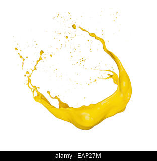 Isolated shot of green paint splash on white background Stock Photo - Alamy
