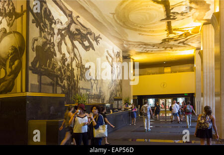 American Progress mural in Rockefeller center NYC Stock Photo - Alamy