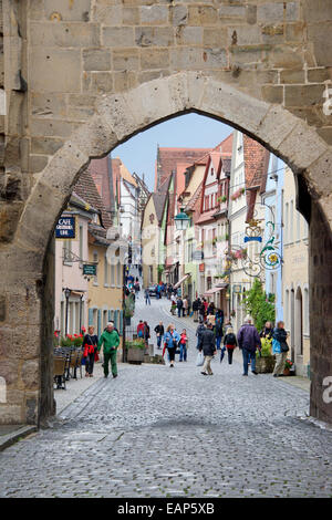 cobble stone old street arch passage and aged buildings Stock Photo - Alamy