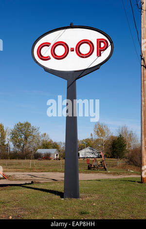 Coop sign. Co-op sign. Co-operative shop Stock Photo - Alamy