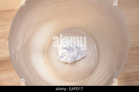A screwed up piece of paper in ball shape., Crumpled sheet of paper ...