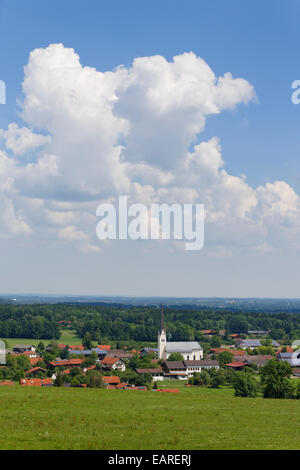 Townscape, Au bei Bad Aibling, Bad Feilnbach, Upper Bavaria, Bavaria ...