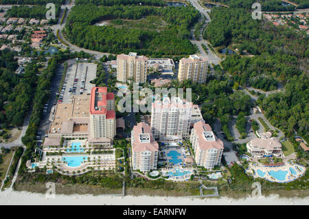 Aerial View of the Grand Strand of Myrtle Beach, South Carolina Stock ...