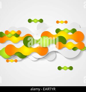 Abstract orange circles illustration background Stock Photo - Alamy