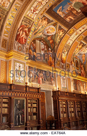 Royal Site of San Lorenzo of El Escorial seen from the Abantos Stock ...