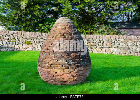 The cone in the pinfold sculpture by Andy Goldsworthy, Warcop village ...