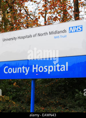 University hospitals of North Midlands NHS trust offices at the Royal ...