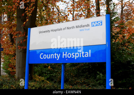 University hospitals of North Midlands NHS trust offices at the Royal ...