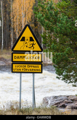 water depth warning signs Stock Photo - Alamy