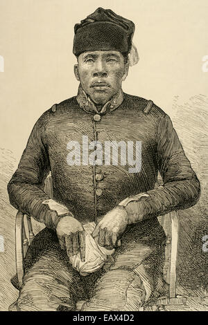 SOUTH AFRICA Basuto War in Recovery of cows from Basutos 1880. The ...