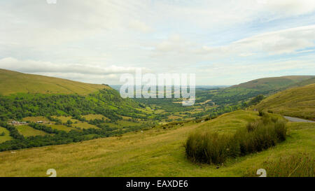 Valley of Afon Senni, Brecon Beacons, Powys, Wales, UK. June 2014 Stock ...