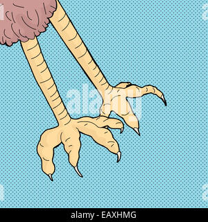 Pair of sharp bird claws over white background Stock Photo - Alamy