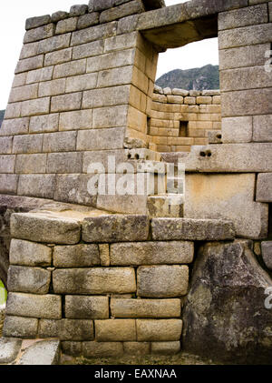 Detail of the Royal Tomb of the Machu Picchu Stock Photo - Alamy