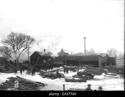 Lumbermill fire, Keene NH (2 Stock Photo - Alamy