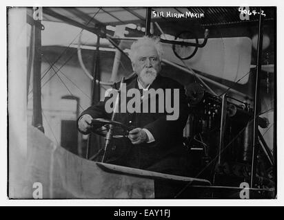 Sir Hiram Maxim, inventor of the automatic gun Stock Photo - Alamy