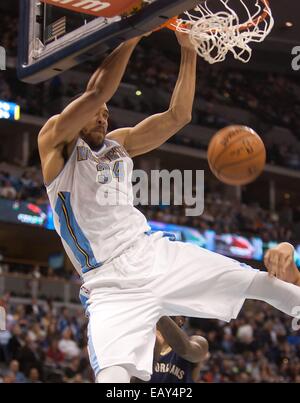 Denver Nuggets center JaVale McGee (34) in the first half of an NBA ...