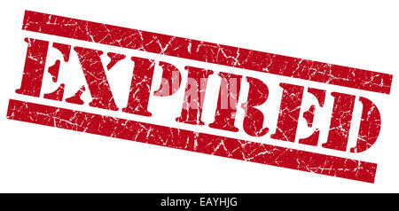EXPIRED, text on red rectangle stamp sign Stock Photo - Alamy