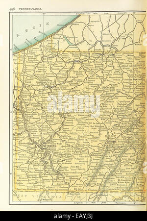 A map from US-MAPS 1891 showing the layout of North Dakota. The map ...