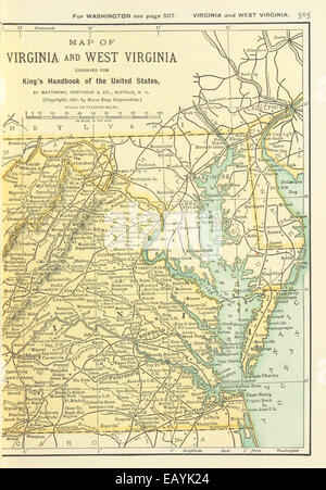 This 1891 map provides a detailed look at the states of Kentucky and ...