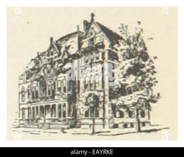 An 1891 illustration depicting the Queen City Club in Cincinnati, Ohio ...