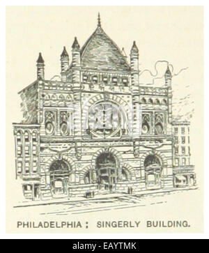 This 1891 illustration depicts the Singerly Building in Philadelphia ...