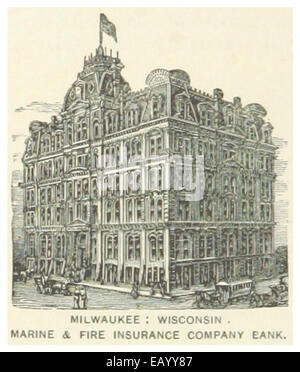An 1891 illustration depicting the American Insurance Company ...