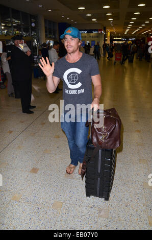 Celebrity Chef Hayden Quinn arriving at Sydney Airport Featuring ...