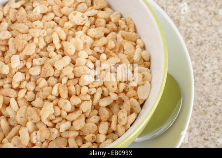 Rice krispies a popular puffed rice breakfast cereal in a breakfast ...