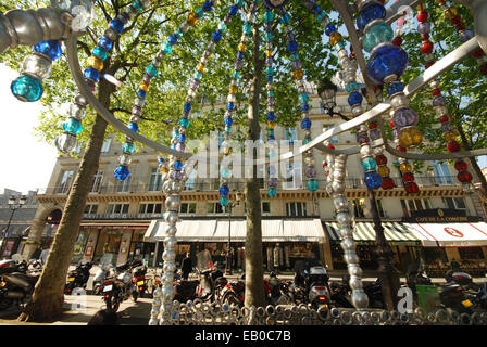 detail of Palais Royal metro entrance at Place Colette Paris France ...