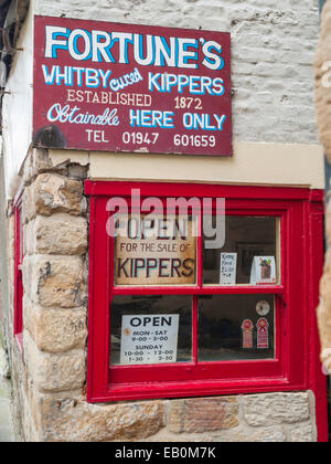 Fortunes kipper smoking establishment in Whitby, Yorkshire UK Stock ...