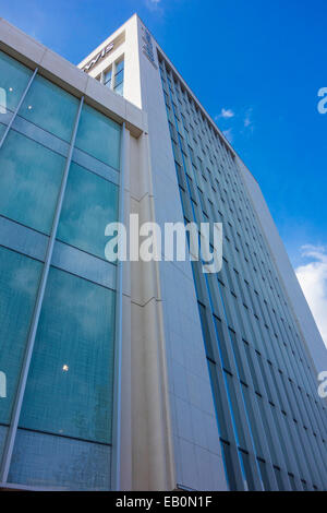 Glass fronted John Lewis building in the Highcross shopping centre in ...