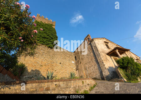 The medieval burg of Montecatini Alto at sunset Stock Photo - Alamy
