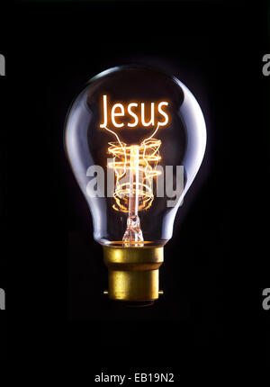 Religion, Faith concept in a filament lightbulb Stock Photo - Alamy