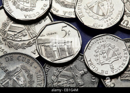 CUC Cuban currency coins in circulation: Cuban convertible peso coins ...