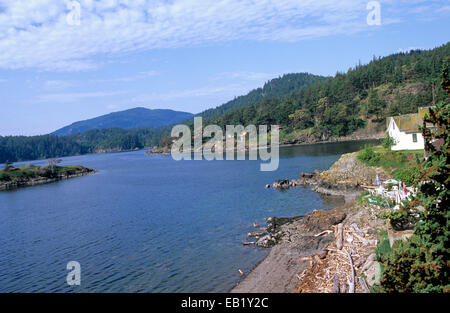 The village of Eastsound overlooks Ship Bay and East Sound, Orcas ...