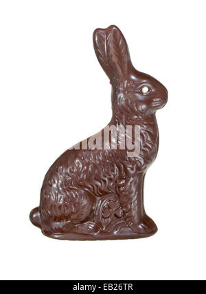 Easter rabbit silhouette isolated on a red background. Easter concept ...