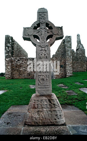 Cross of the Scriptures, Clonmacnoise Monastery, County Offaly, Ireland ...