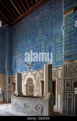 The Niche Wall, (Mihrab/Qibla Wall) of the Blue Mosque which shows ...