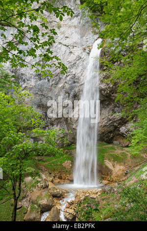 Wildenstein waterfall at Obir, Obir-Massif, near Gallizien, Carinthia ...