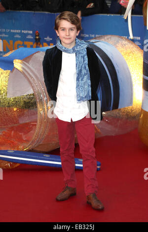 Samuel Joslin arriving for the Paddington film premiere, at Odeon ...