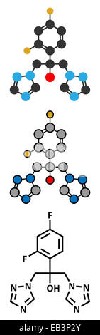 Chemical structure of fluconazole, an antifungal drug used in the ...