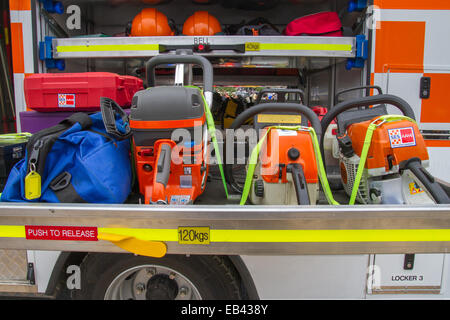 State Emergency Service, SES, vehicle on display in Melbourne ...