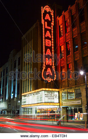 Historic Alabama Theatre in Birmingham, Alabama, USA Stock Photo ...