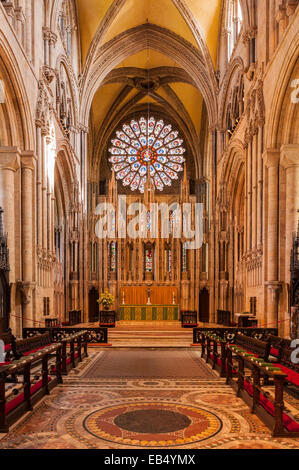 Inside Durham Cathedral, England, UK. Interior of Cathedral Church of ...