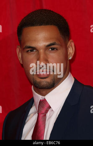 The British Soap Awards - London. Aaron Fontaine arriving for the 2014 ...