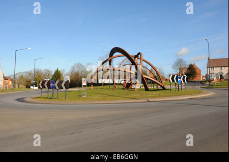 The Armillary Roundabout on the Banbury Road in Stratford upon Avon ...