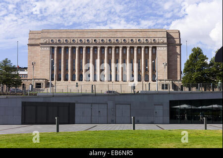 The Finnish Parliament House building in Helsinki Finland Stock Photo ...