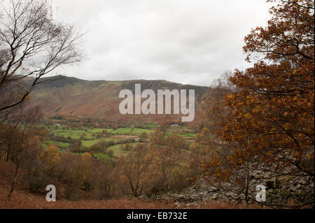 An autumnal scene around the Village of Watendlath in the Lake District ...
