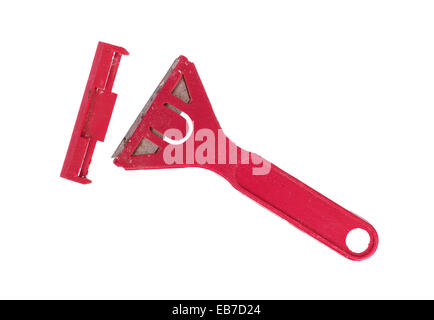 Scraper with red handle Stock Photo - Alamy