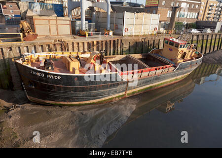 James Prior cargo ship at Deptford Creek, London Stock Photo - Alamy